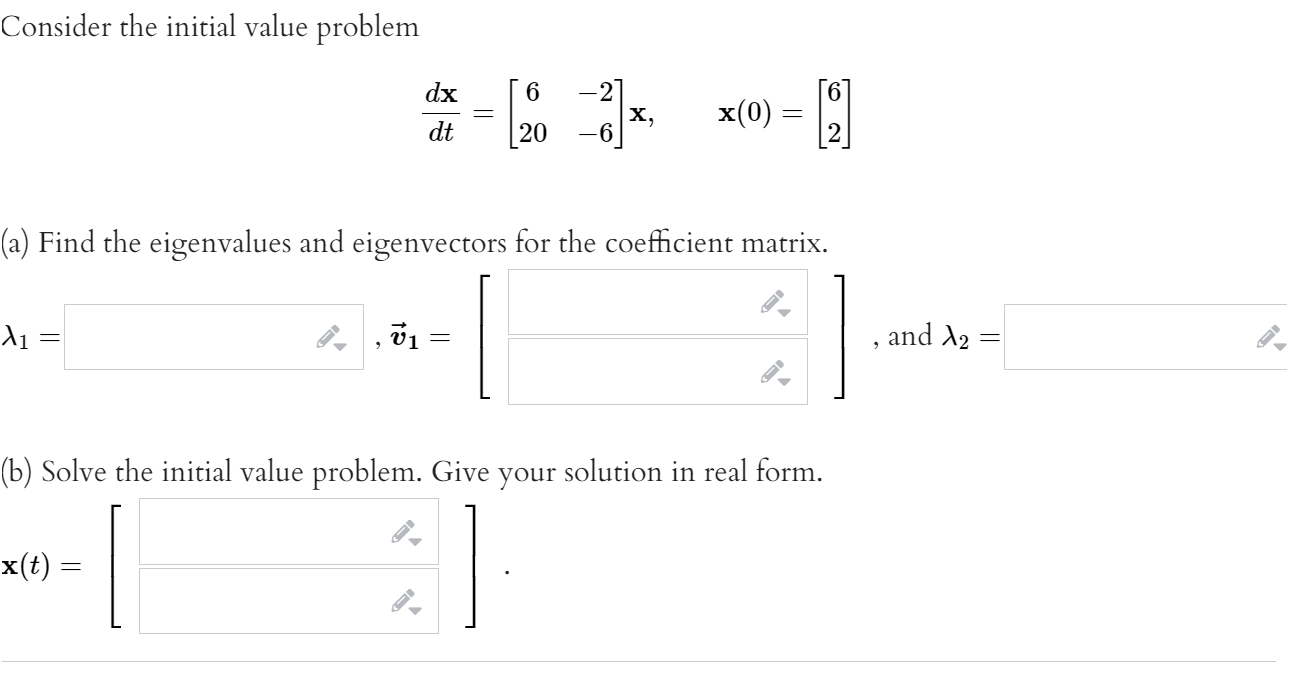 Solved Consider the initial value | Chegg.com
