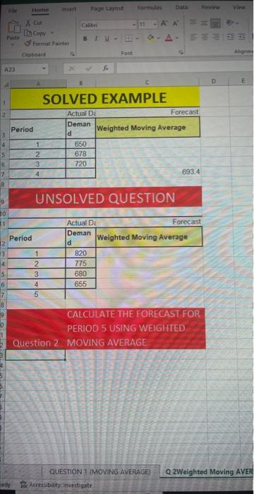 Solved SOLVED EXAMPLE UNSOLVED QUESTION CALCULATE THE | Chegg.com