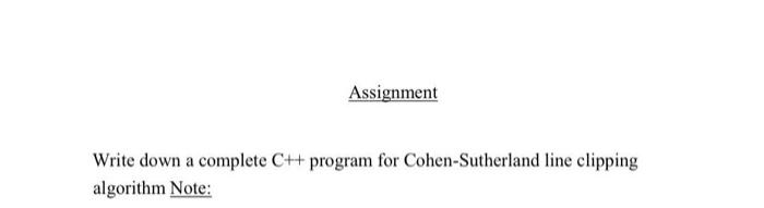Solved Assignment Write down a complete C++ program for | Chegg.com