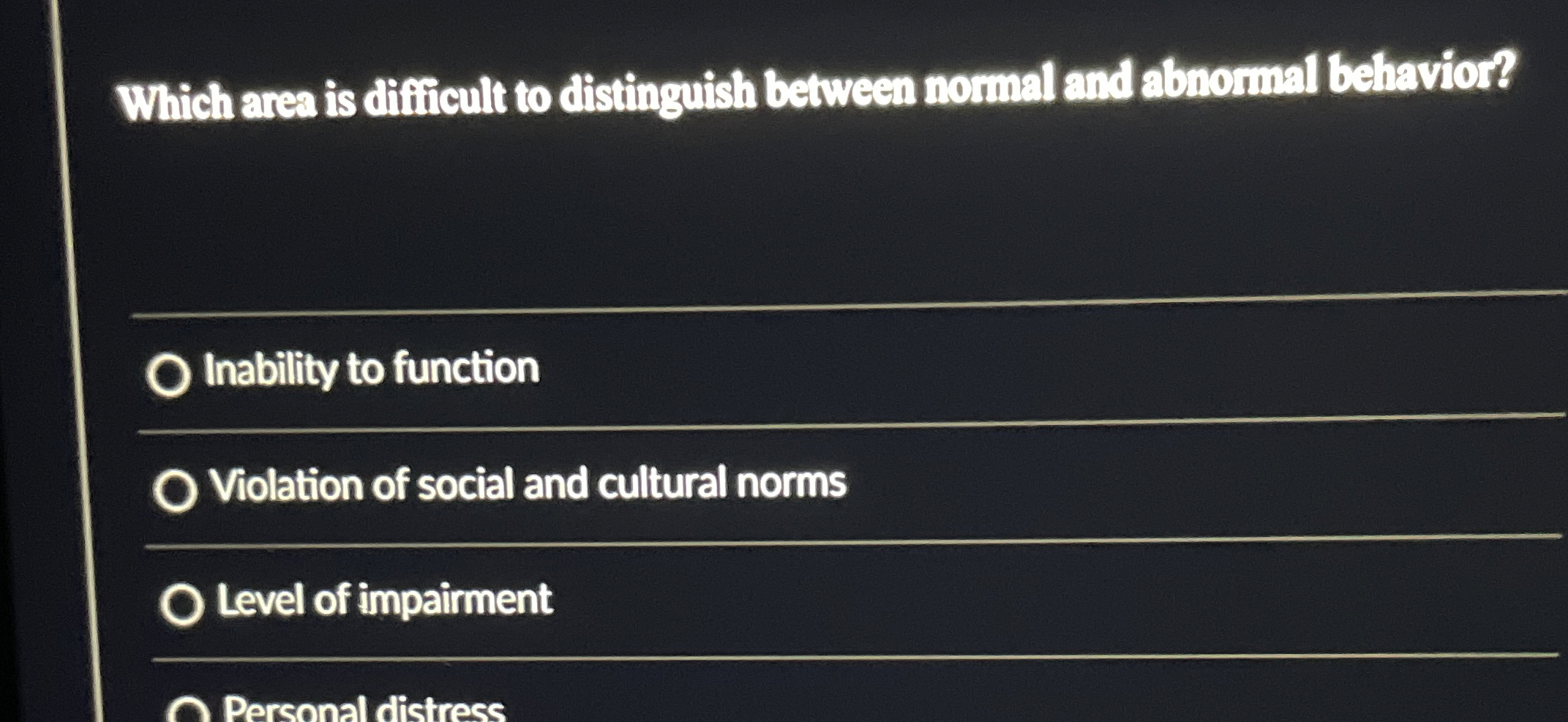 Solved Which area is difficult to disinguish between normal | Chegg.com