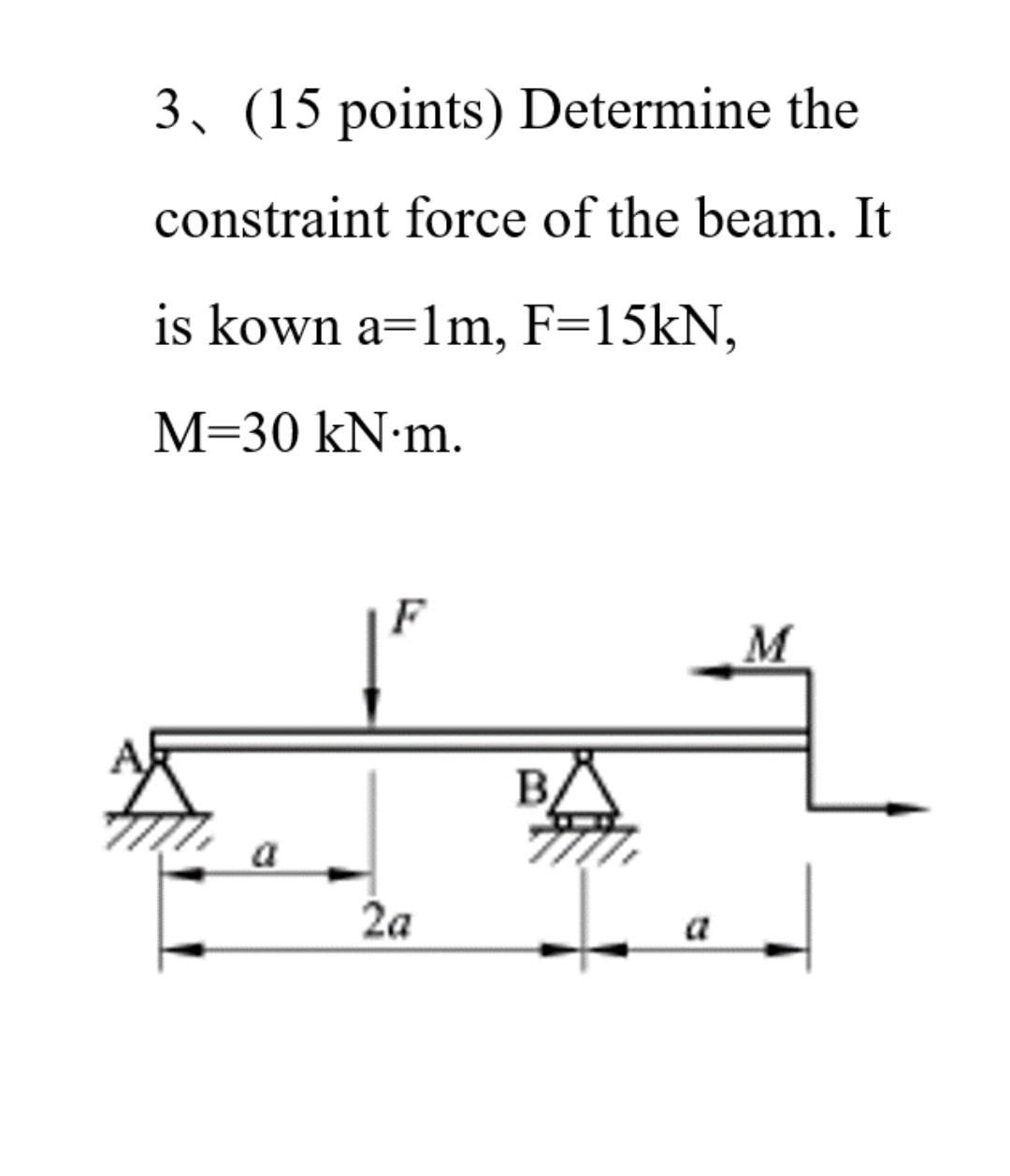 Solved 3. (15 points) Determine the constraint force of the | Chegg.com