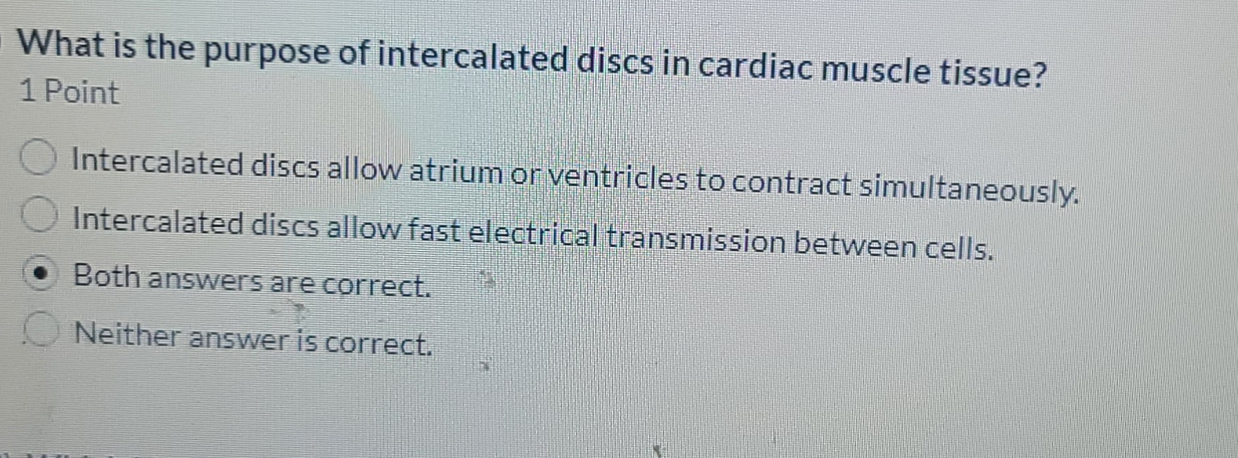 Solved What is the purpose of intercalated discs in cardiac | Chegg.com