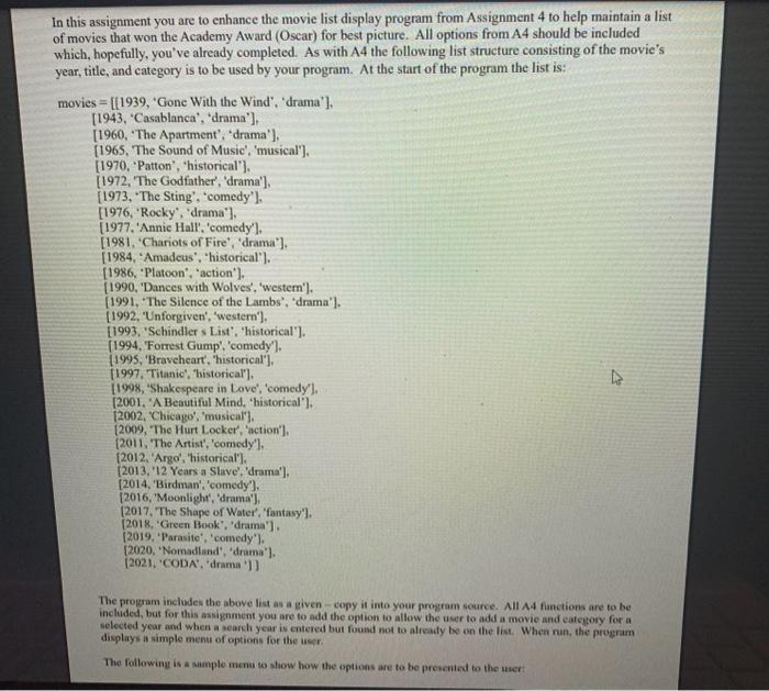 Solved i need a code in python please. basically i will | Chegg.com
