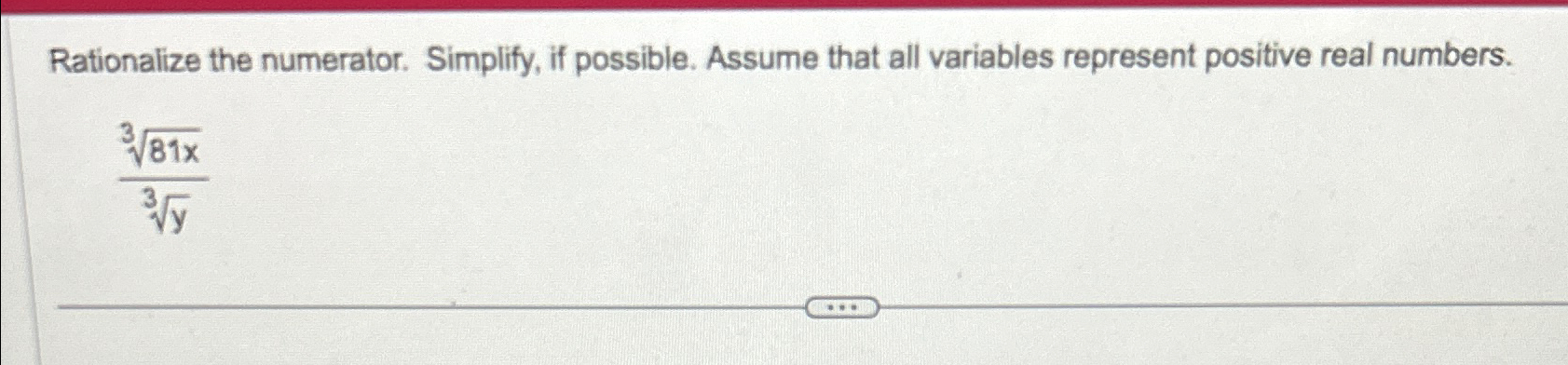 Solved Rationalize the numerator. Simplify, if possible. | Chegg.com