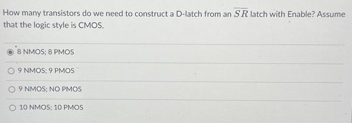 Solved How many transistors do we need to construct a | Chegg.com