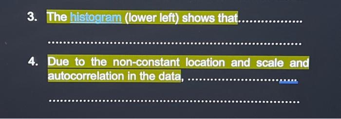 Solved This 4-plot shows the following. 1. The run sequence | Chegg.com