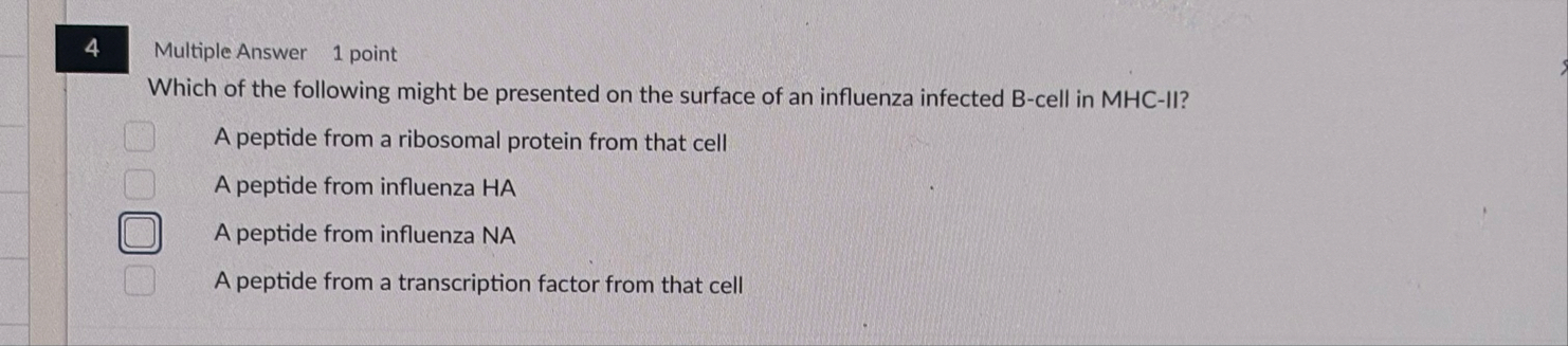 Solved 4Multiple Answer 1 ﻿pointWhich of the following might | Chegg.com