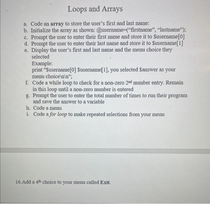 Write pseudocode to show the flow of your program | Chegg.com
