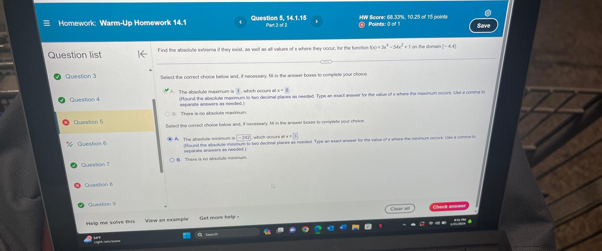 Solved Homework: Warm-Up Homework 14.1\\nQuestion 5, | Chegg.com