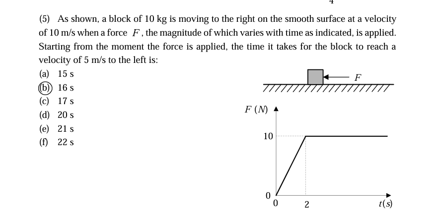 Solved (5) ﻿As shown, a block of 10kg ﻿is moving to the | Chegg.com