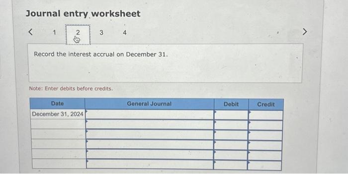 Solved Journal entry worksheet Note: Enter debits before | Chegg.com