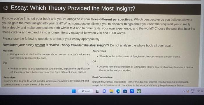 Based on novel "From the Ashes" by Jessie Thistle, | Chegg.com