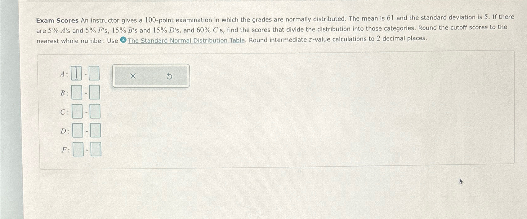 Solved Exam Scores An instructor gives a 100-point | Chegg.com
