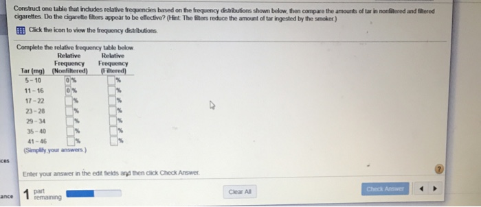 Solved Construct one table that includes relative | Chegg.com