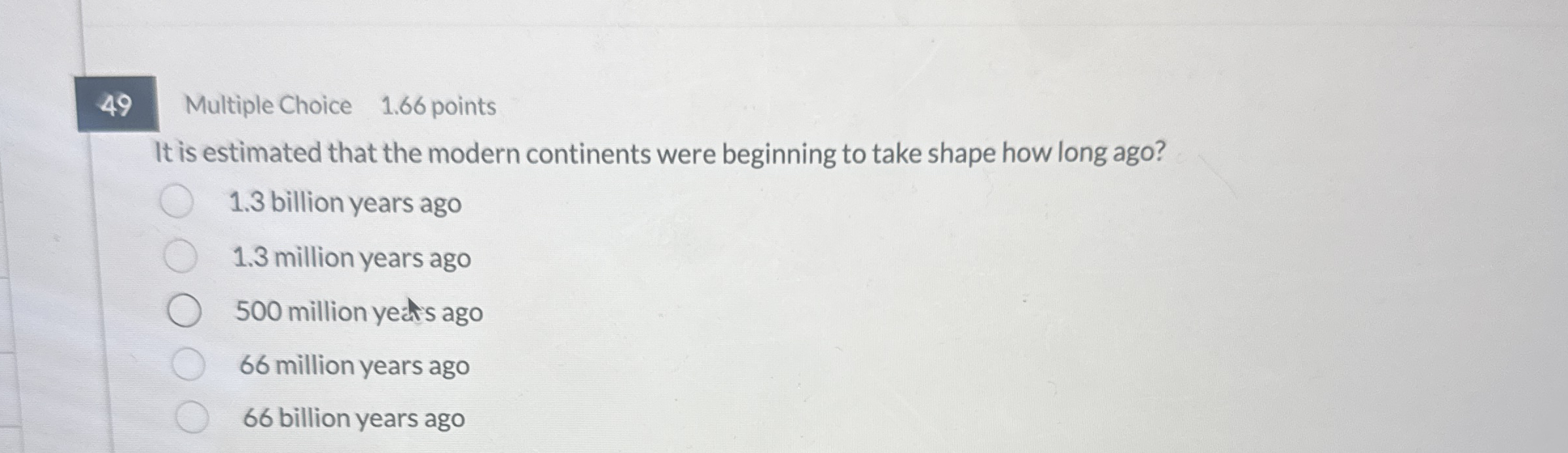High Quality SOLUTION 49 ﻿Multiple Choice 1.66 ﻿pointsIt is estimated that | Chegg.com