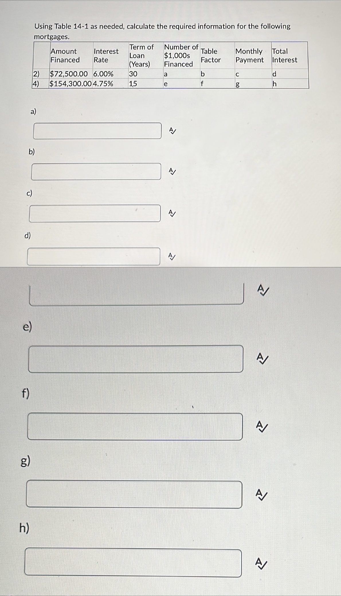 Solved Using Table 14-1 ﻿as needed, calculate the required | Chegg.com
