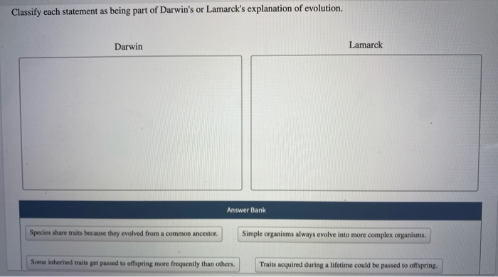 Solved Which statement describes how evolution through | Chegg.com