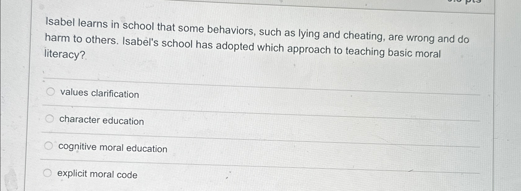Solved Isabel learns in school that some behaviors, such as | Chegg.com