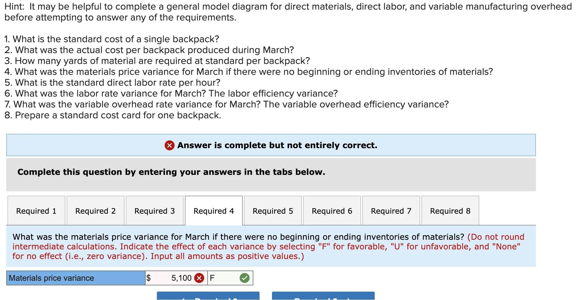 Solved Problem 10-16 (Algo) Comprehensive Variance Analysis | Chegg.com