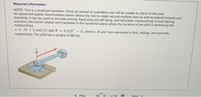 Solved Required information NOTE: This is a multi-part | Chegg.com