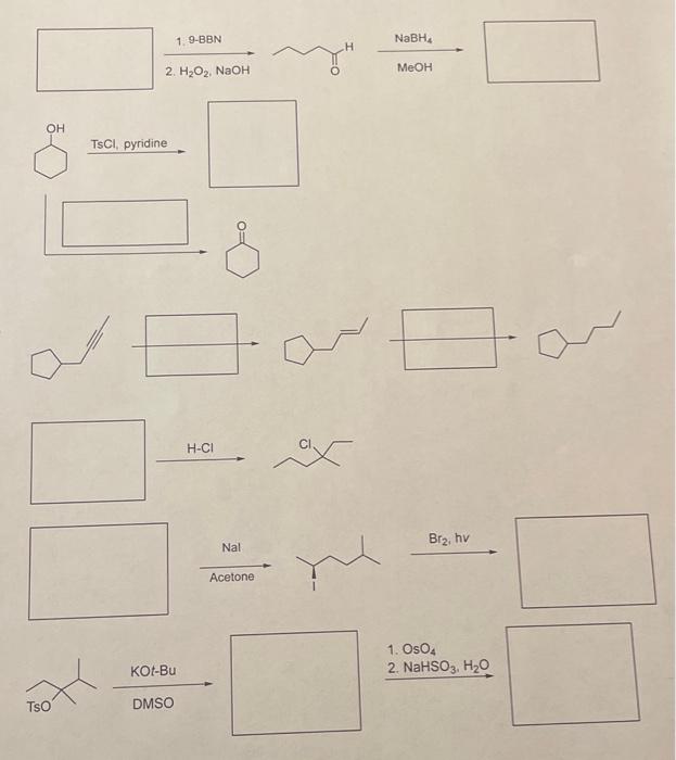 Solved Fill in the empty boxes with missing reactants, | Chegg.com