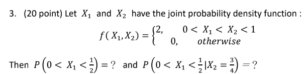 Solved (20 ﻿point) ﻿Let x1 ﻿and x2 ﻿have the joint | Chegg.com