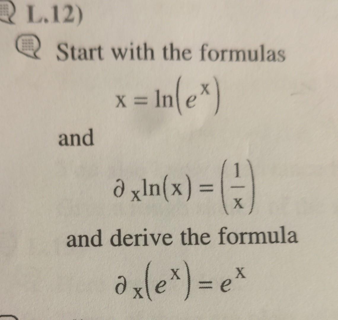 Solved please derive the formula and describe how you | Chegg.com