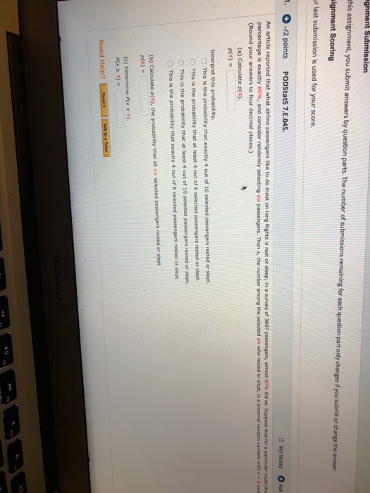Solved gnment Submission this assignment, you submit answers | Chegg.com