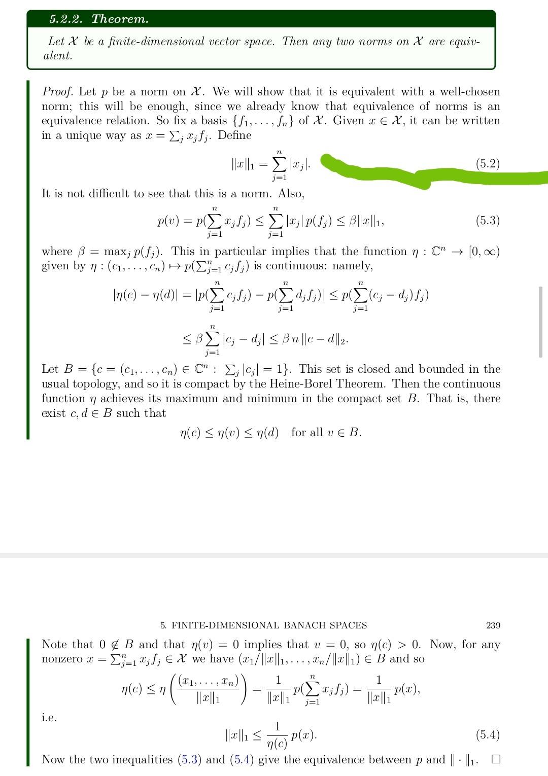 Solved Show that ∥ · ∥1, defined in (5.2), is a norm. I | Chegg.com