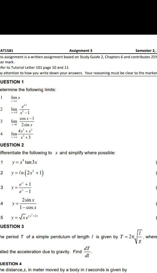Solved AT1581 is assignment is a written assignment based on | Chegg.com