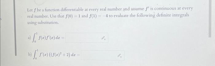 Solved Let f be a function differentiable at every real | Chegg.com