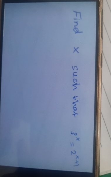 Solved Find x such that 3x=2x+1 | Chegg.com Solved Find x such that 3x=2x+1 | Chegg.com