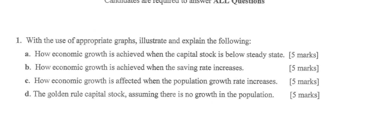 Solved With the use of appropriate graphs, illustrate and | Chegg.com