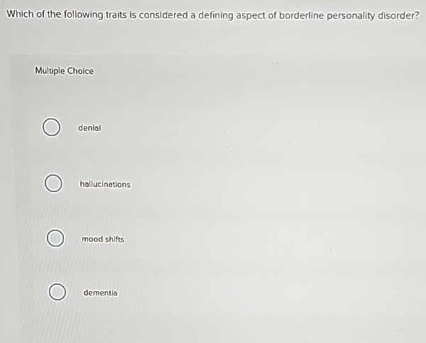 Solved Which of the following traits is considered a | Chegg.com