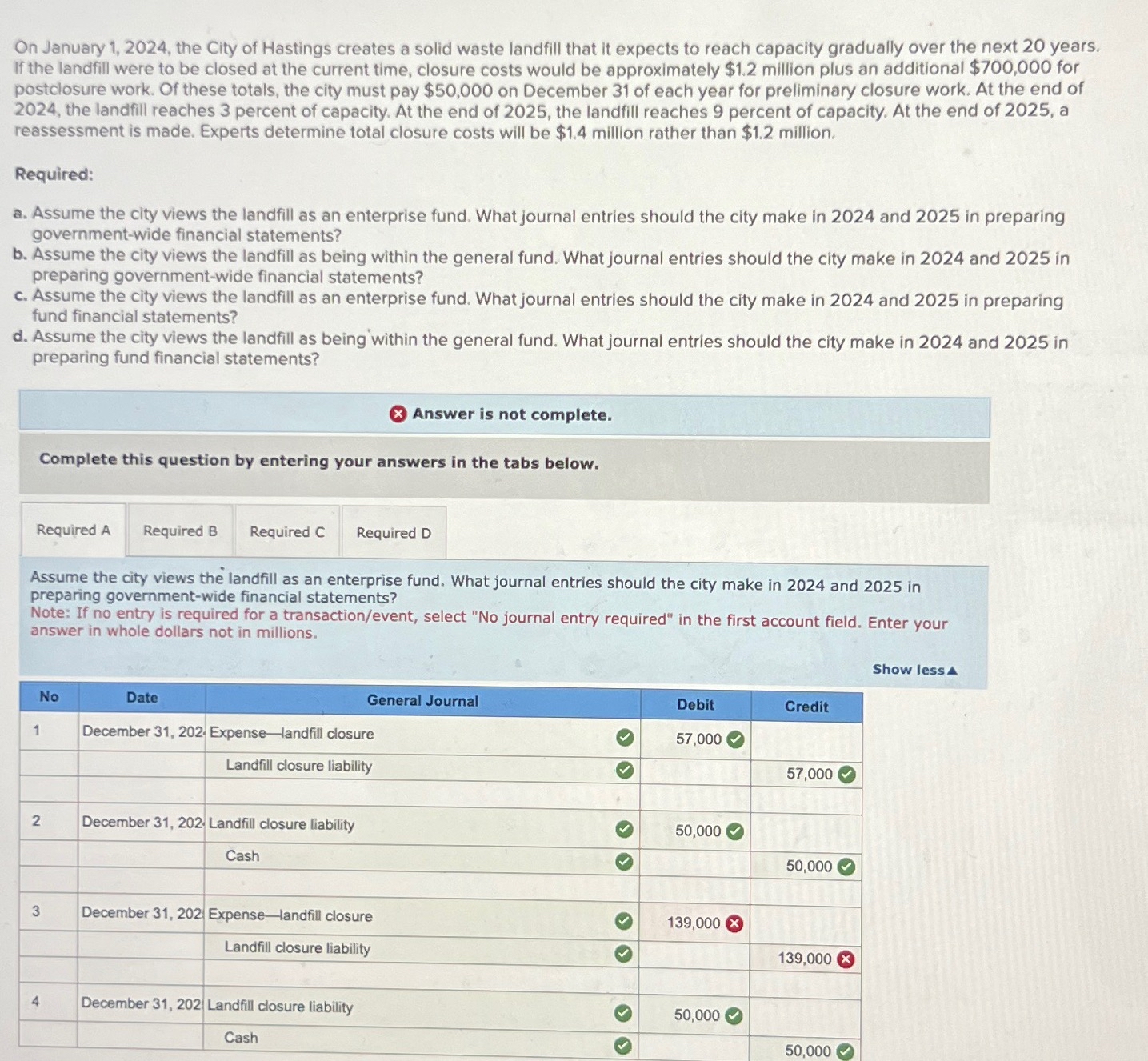 Solved On January 1, 2024, ﻿the City of Hastings creates a | Chegg.com