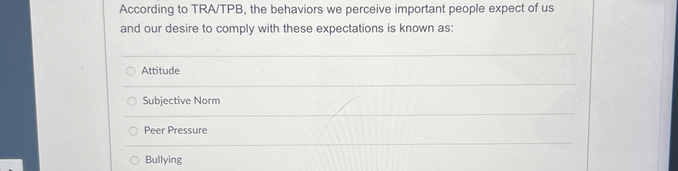 Solved Steps for According to TRA/TPB, ﻿the behaviors we | Chegg.com