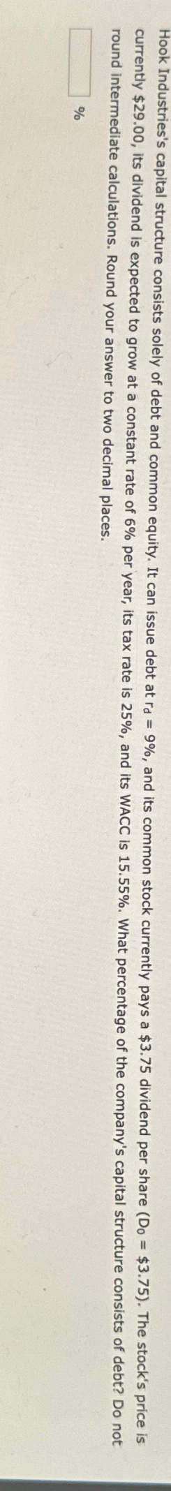 Solved round intermediate calculations. Round your answer to | Chegg.com