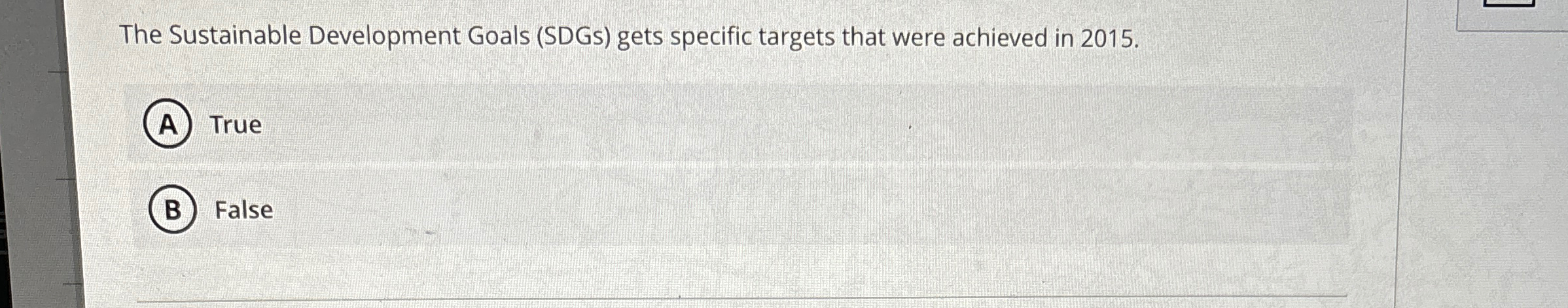 Solved The Sustainable Development Goals (SDGs) ﻿gets | Chegg.com