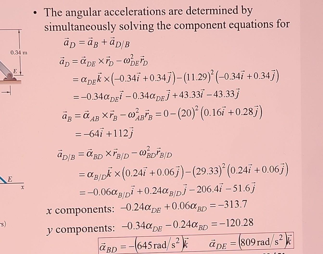 Solved - The angular velocities are determined by | Chegg.com