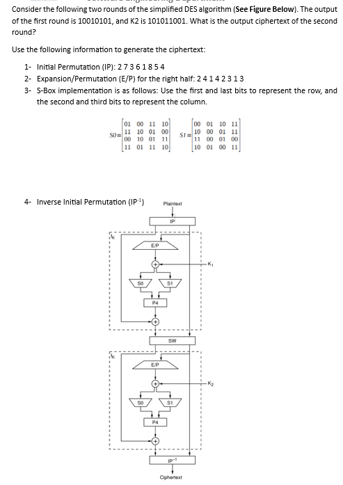 Solved Consider The Following Two Rounds Of The Simplified