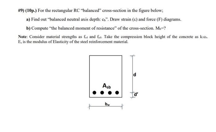 Solved \#9) (10p.) For the rectangular RC "balanced" | Chegg.com