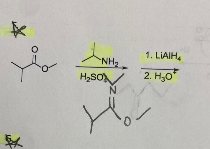 Solved 1. LiAlH4 2. H3O7 | Chegg.com