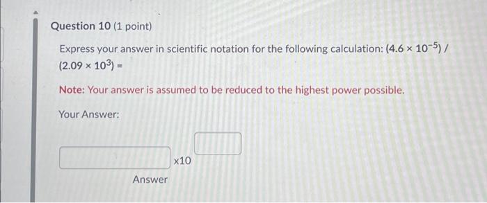 Solved Express your answer in scientific notation for the | Chegg.com