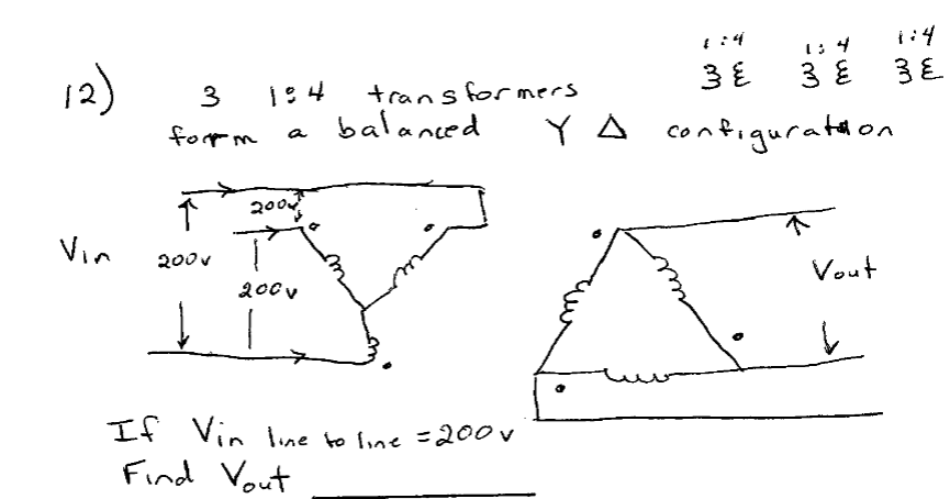 Solved 31:4 ﻿transformers 1:4,1:4,1:4,3ξ,3ξ,3ξform a | Chegg.com