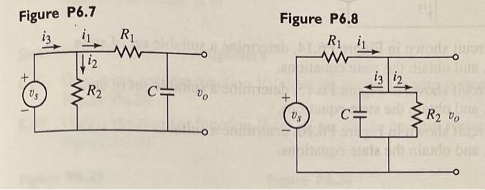 Solved 6.7 (a) Obtain the model of the voltage vo, given the | Chegg.com