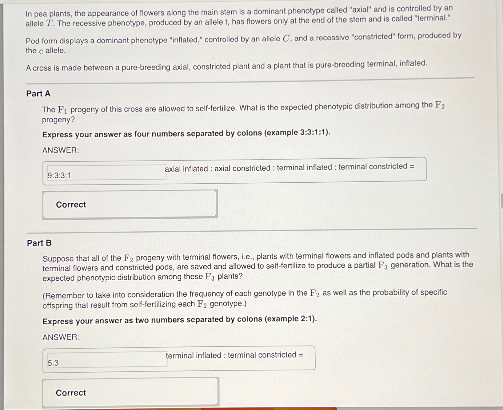Solved Please help explain why part B is 5:3 ﻿i keep getting | Chegg.com