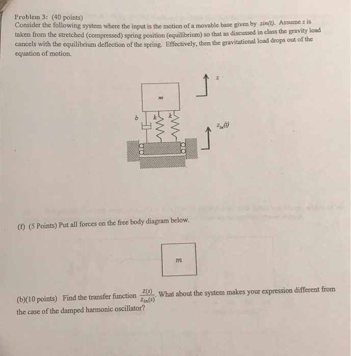 Solved Problem 3: (40 points) Consider the following system | Chegg.com