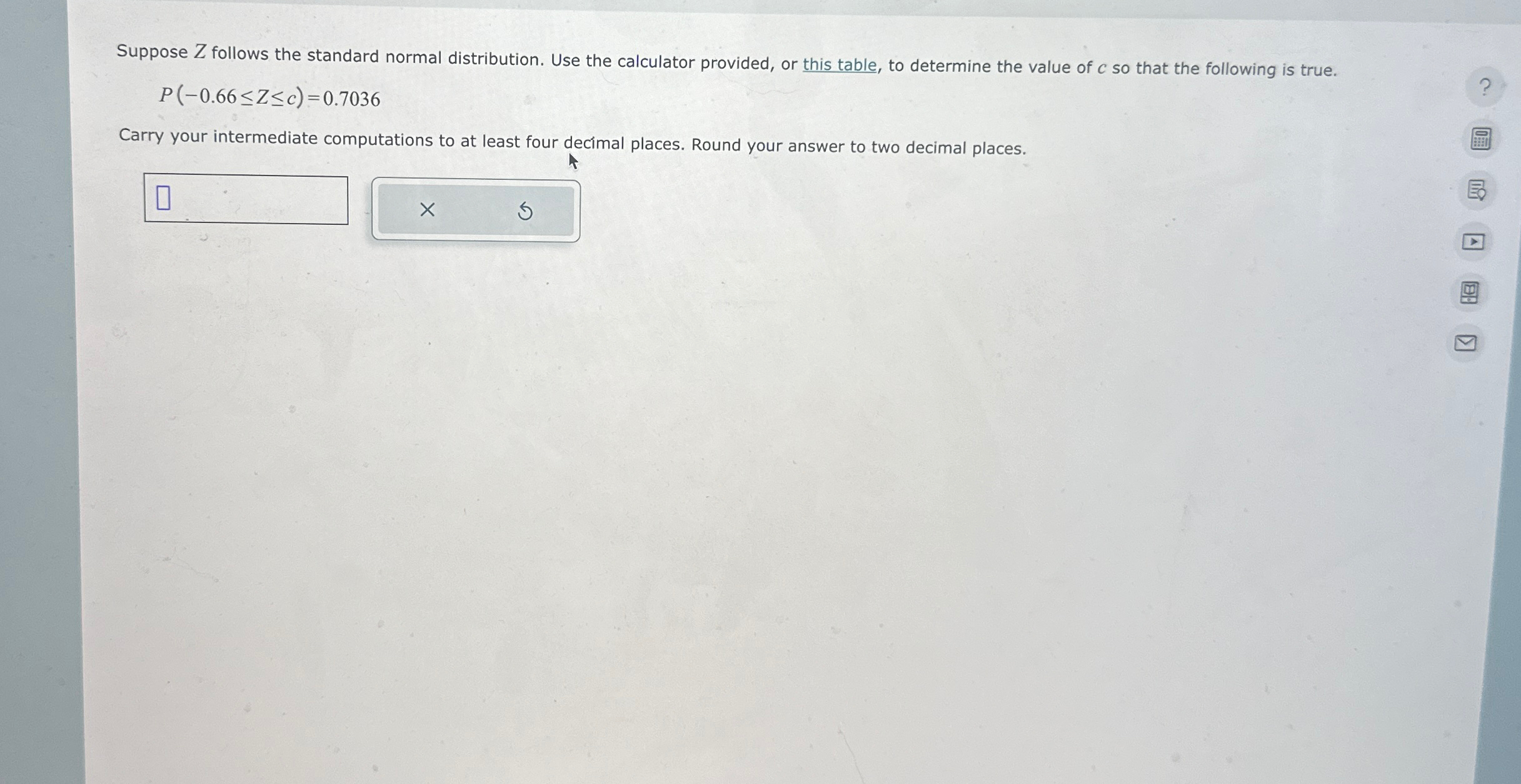 Solved Suppose Z ﻿follows the standard normal distribution. | Chegg.com