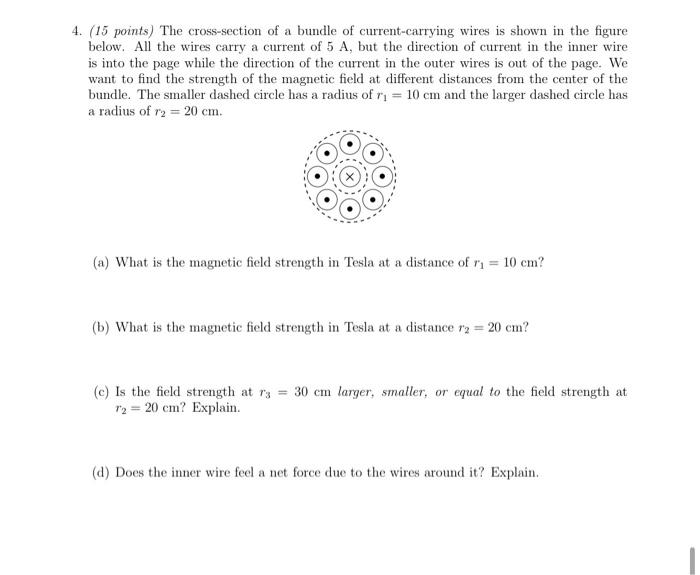 Solved 4. (15 points) The cross-section of a bundle of | Chegg.com