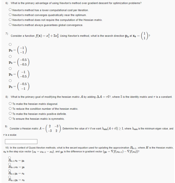 Solved Newton's method has a lower computational cost per | Chegg.com